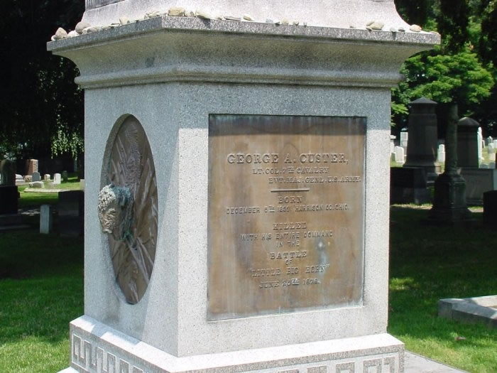 Scenes of West Point / West Point Cemetery Grave of George A. Custer ...